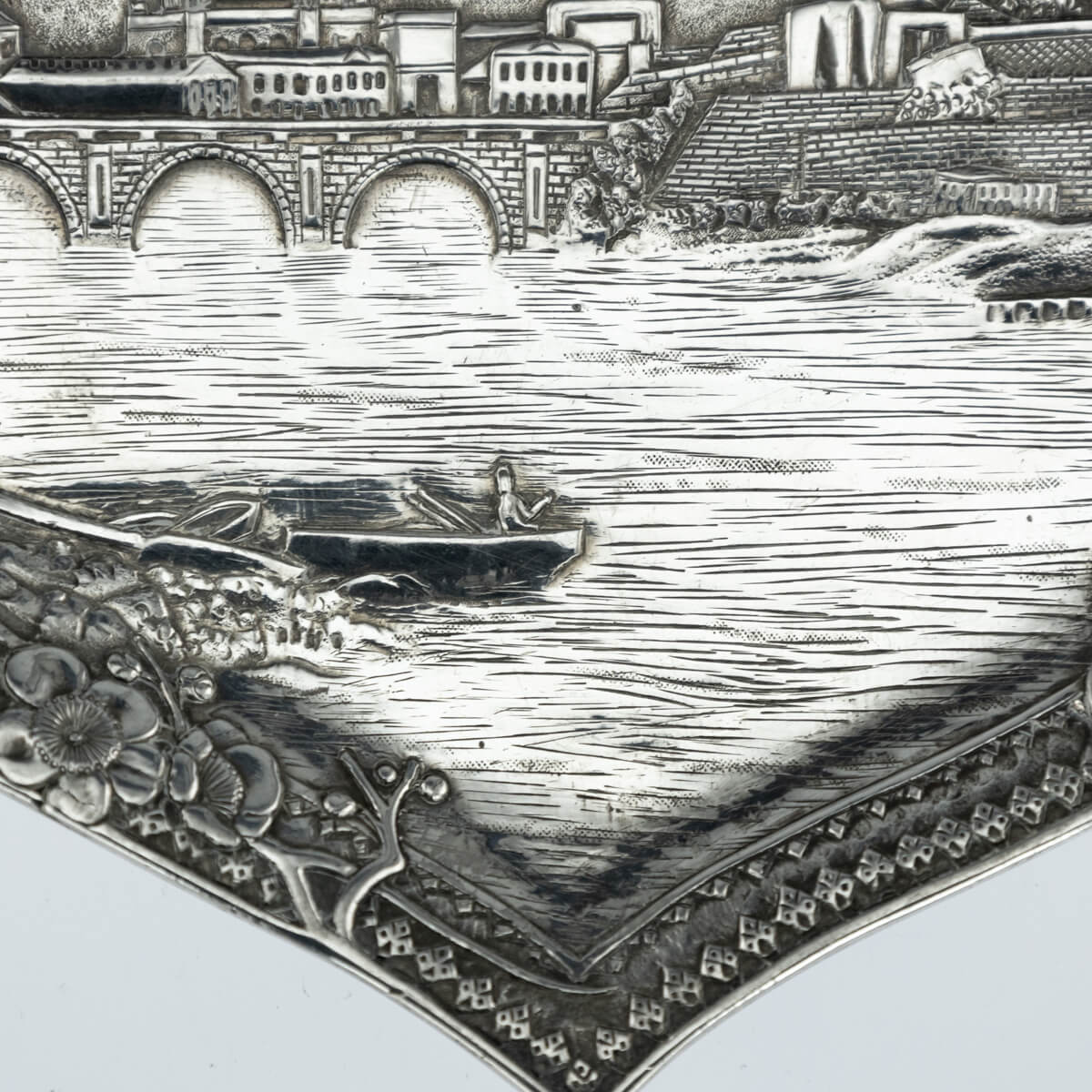 Antique Indian Silver Heart Shaped Dish, O.M Bhuj, Kutch, India - C. 1 ...