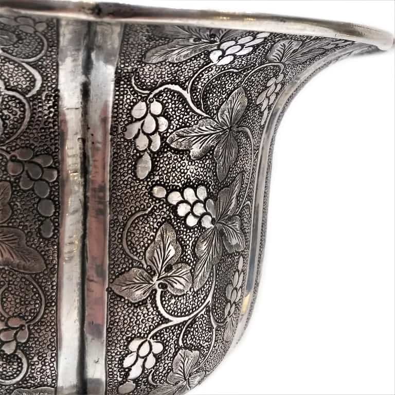 Antique Chinese Silver Spittoon (Thookadaan/Peekdaan) - C. 1820 ...