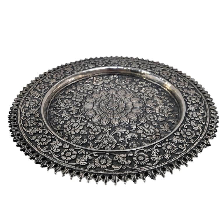 Antique Indian Silver Plate, Kutch (cutch) India, C. 1840 – Joseph ...