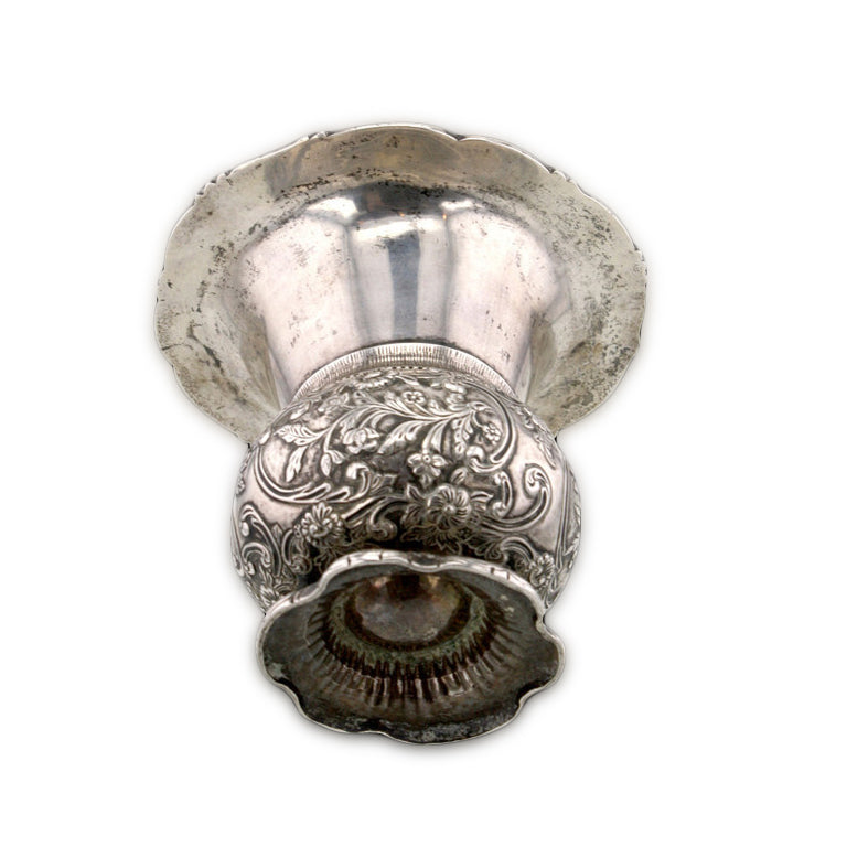 Antique Batavian/dutch Colonial Silver Spittoon (cuspidor, Kwispedoor ...