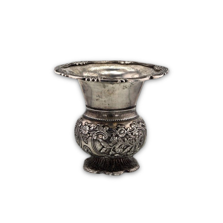 Antique Batavian/dutch Colonial Silver Spittoon (cuspidor, Kwispedoor ...